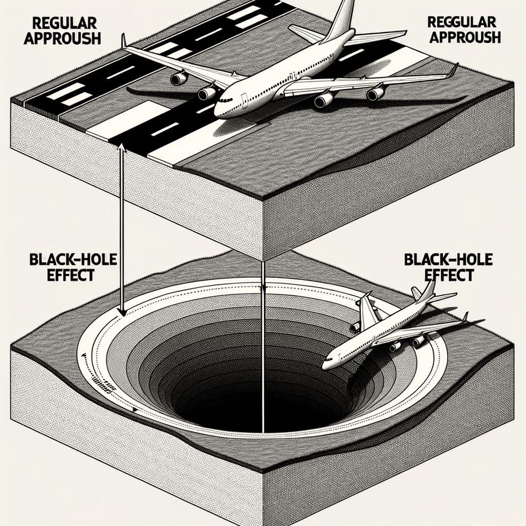 Fear of Landing – Descending into Illusion: The Black Hole Effect